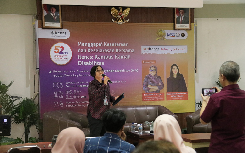 MENGGAPAI KESETARAAN DAN KESELARASAN BERSAMA ITENAS – KAMPUS RAMAH DISABILITAS – ARSIP FOTO KEGIATAN